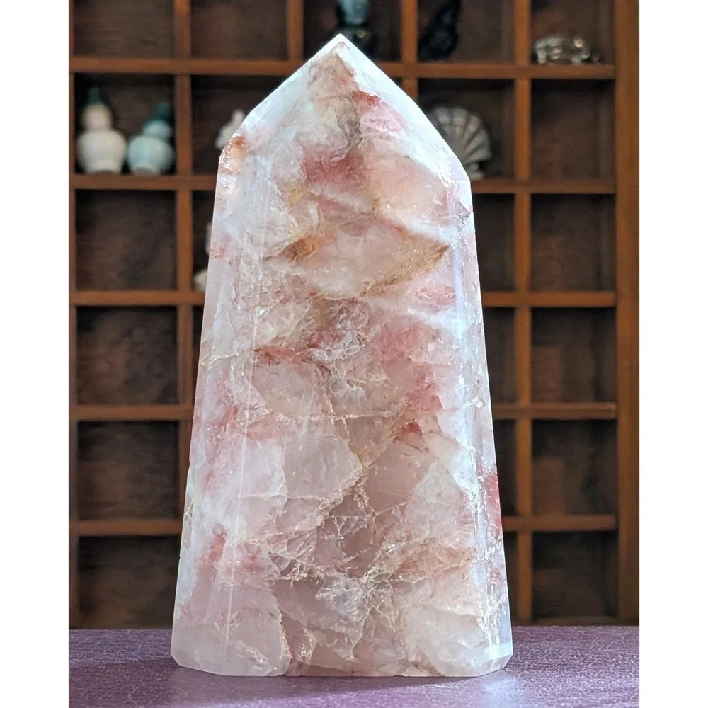 Accents | 111 Large Pink Rock Tower | Poshmark